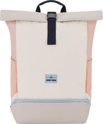 Johnny Urban Rucksack Herren & Damen Rosa - Allen Large - Rolltop Backpack Gro&szlig; f&uuml;r Fahrrad, Arbeit, Uni - Laptop Tagesrucksack mit Schuhfach - Wasserabweisend