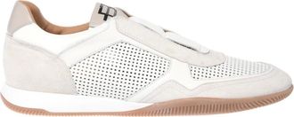 Baldinini Homme, Chaussures, Blanc, Taille: 42 EU Perforated Slip-On Baskets