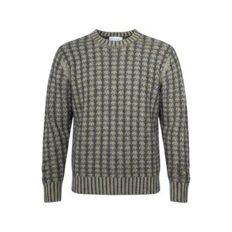 Aspesi Aspesi- Grobstrick-Pullover aus Schurwolle- zweifarbig - - Knitwear - Herren - Grau - 2XL