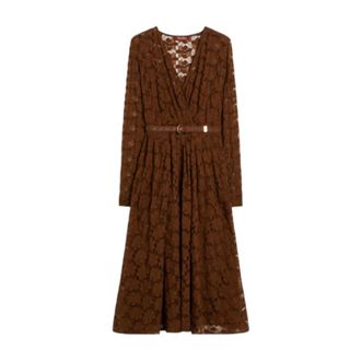 Max Mara Midikleider - - Dresses - Damen - Braun - L