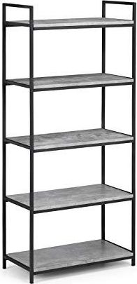 Julian Bowen Hohes Bücherregal Staten, Betoneffekt