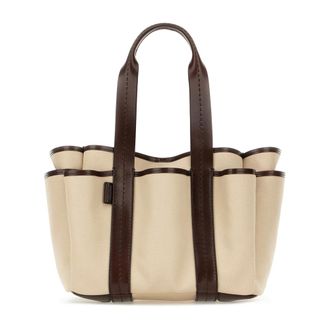 Max Mara Femme, Sacs, Beige, Taille: ONE Size Tote Bag