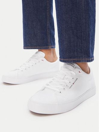 Tommy Hilfiger Sneakers aus Stoff Harlem Core Ii FM0FM05817 Wei&szlig;
