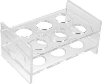 SOLUSTRE Acryl Runder Shotglashalter mit F&auml;chern Tragbares Tablett f&uuml;r Bar Party Ausstellung Bruchsicherer und Leichter Gl&auml;serst&auml;nder f&uuml;r Whisky und Spirituose