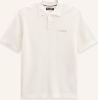 Marc O'Polo Marc Opolo Strick-Poloshirt weiss