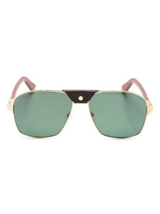 Cartier Getönte Pilotenbrille - Gold