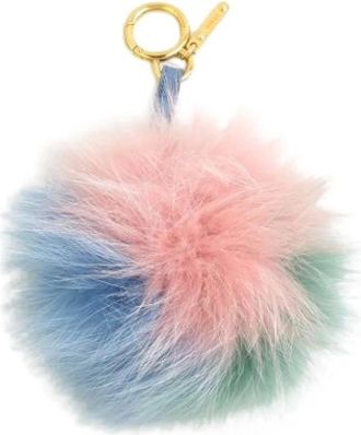 Fendi unisex, Pre-owned, Multicolore, Taille: ONE Size Porte-cl&eacute;s en tissu Pre-owned