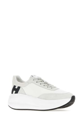 Hogan Womens Two-Tone Leather And Suede Maxi I Active Sneakers B001b999 Scarpe Stringate Lace-up Shoes