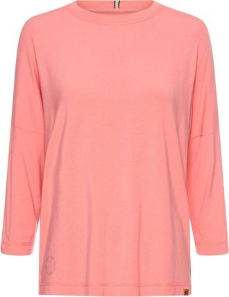 Camel Active Damen Langarmshirt mit Rundhalsausschnitt Beere, Womenswear-L