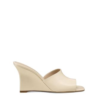 Stuart Weitzman Vinnie Wedge Mule Slide 85 - - Shoes - Damen - Beige - 37 1/2 EU