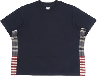 Bottega Veneta Homme, Tops, Bleu, Taille: M T-shirt en coton et soie