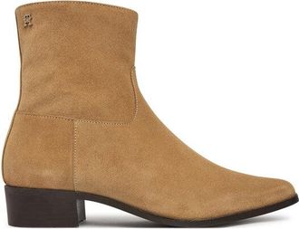 Tommy Hilfiger Stiefeletten Suede Ankle Boot W Zip FW0FW09922 Beige