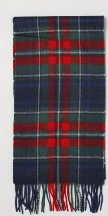 Barbour Schal mit Tartanmuster aus Woll-Kaschmir-Mischung mit Fransen