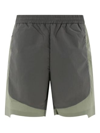 _J.L-A.L_ short &agrave; taille &eacute;lastiqu&eacute;e - Vert