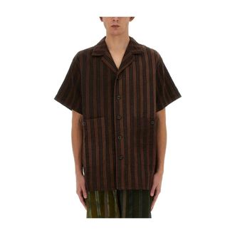 Uma Wang UMA Wang, Homme, Chemises, Brun, Taille: M Short Sleeve Chemises