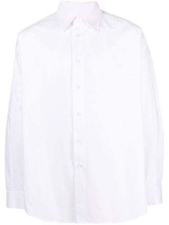 Diesel chemise &agrave; logo brod&eacute; - Blanc