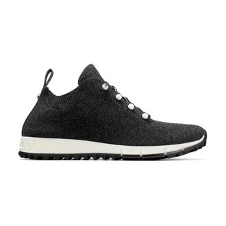 Jimmy Choo London Veles H&auml;kel-Strick-Sneaker mit niedrigem Schaft - - Shoes - Damen - Schwarzk - 36 EU