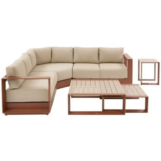 Hesperide Salon de jardin Allure 5 places beige - Hesp&eacute;ride