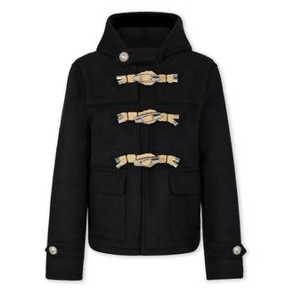 Paco Rabanne Kurzer Wollmantel - - Coats - Damen - Schwarzk - S