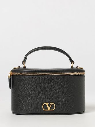 Valentino Garavani Mini sac Vanity en cuir grain&eacute; avec logo VLogo Signature