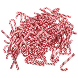 BESPORTBLE TOYANDONA 100 St&uuml;ck Miniatur Weihnachts Zuckerstangen aus Kunstharz 31 X 12cm Rot Wei&szlig; Gestreift Selbstgemacht Basteldekoration f&uuml;r Schmuck Handyh&uuml;lle