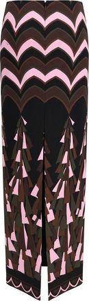Emilio Pucci Geometric-Print Jersey Skirt - Multicolor