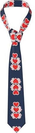 Generic Cravates triangulaires pour homme avec coeurs - Imprim&eacute; festif pour cravates de mariage, comme PIC 10