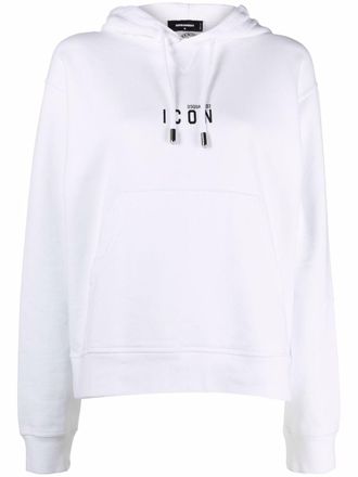 Dsquared2 hoodie à lien de resserrage - Blanc