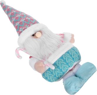 Garneck Feiertagstischdekor Santa Claus Statue Santa Claus Figur Pink