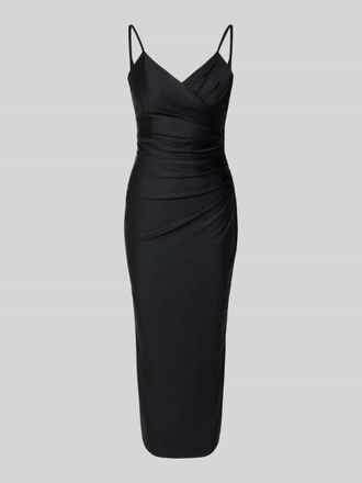Troyden Collection Cocktailkleid mit Spaghettitr&auml;gern und V-Ausschnitt