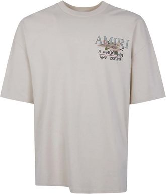 Amiri Homme, Tops, Blanc, Taille: M Hope And Dreams Oversized Tee