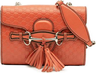 Gucci Hobo Bags - Mini Microguccissima Emily Crossbody - Gr. unisize - in Orange - für Damen