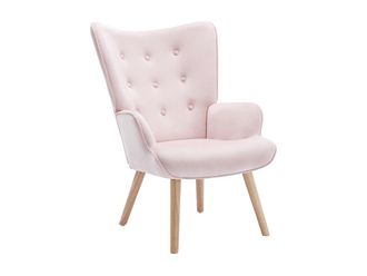 Vente-Unique Sessel - Samt - Rosa - VATELY