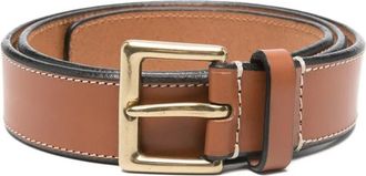 Gianfranco Ferre ceinture à surpiqûres (années 1990) - Marron