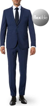 CG - Club of Gents Herren Anzug blau Wolle