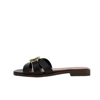 Guess Schwarze Slide-Sandalen f&uuml;r Frauen - - Shoes - Damen - Schwarzk - 35 EU