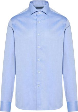 Canali Homme, Chemises, Bleu, Taille: 3XL Chemise en coton