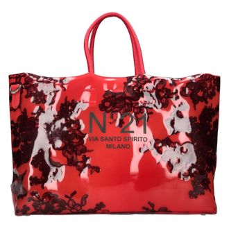 N&deg;21 Plexi Bag - - Bags - Damen - Rot - ONE SIZE
