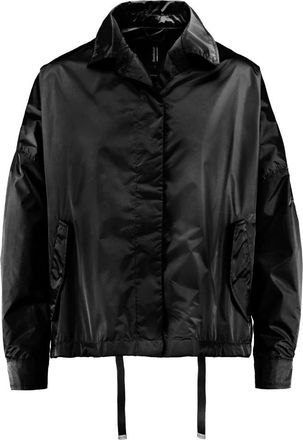 Bomboogie Femme, Vestes, Noir, Taille: 36 FR Veste avec col de chemise en tissu brillant