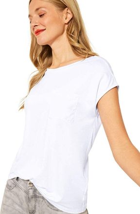 Street One Damen 316195 T-Shirt, White, 40