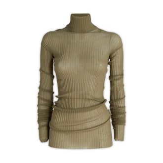 Quira Rollkragenpullover - - Knitwear - Damen - Gr&uuml;n - L