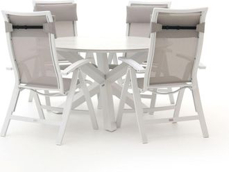 Bellagio la vita attrattiva Bellagio Lugo/Lodola &oslash; 130 cm Gartenm&ouml;bel-Set 5-teilig verstellbar