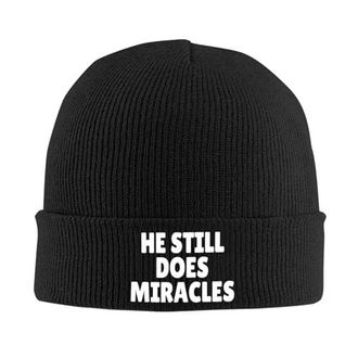 Generic Il Accomplit Encore des Miracles. Femme Homme Bonnet De Trawler Chaud Bonnets Tricot&eacute; L&eacute;ger Watch Cap pour Sport Ski Cyclisme