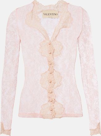 Valentino Cardigan &agrave; dentelle