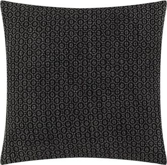 furn. Yard Tryfan Kissen mit strukturierter Baumwolle und Polyesterfüllung - Schwarz - 50 x 50 cm