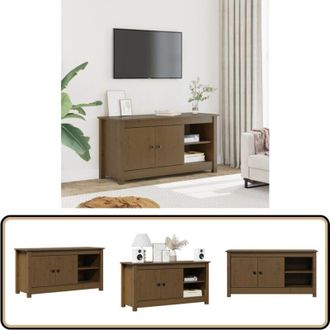 vidaXL Vidaxl - TV-Schrank Honigbraun 103x36,5x52 cm Massivholz Kiefer - tv Schrank - Holzmöbel - Kiefernholzmöbel - Wohnzimmerschrank - Regal