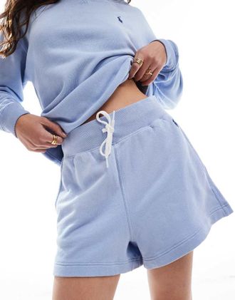 Polo Ralph Lauren Short &agrave; logo - Bleu