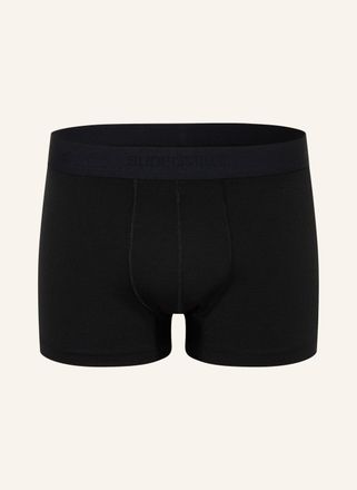 super.natural Funktionsw&auml;sche-Boxershorts Lux Mit Merinowolle schwarz