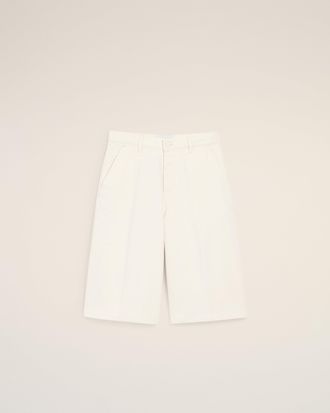 Ami Bermuda Loose Blanc en Coton Blanc - 26 - Homme