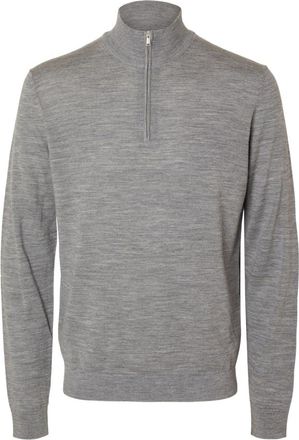 Selected Male Half-Zip Pullover 100% Merinowoll